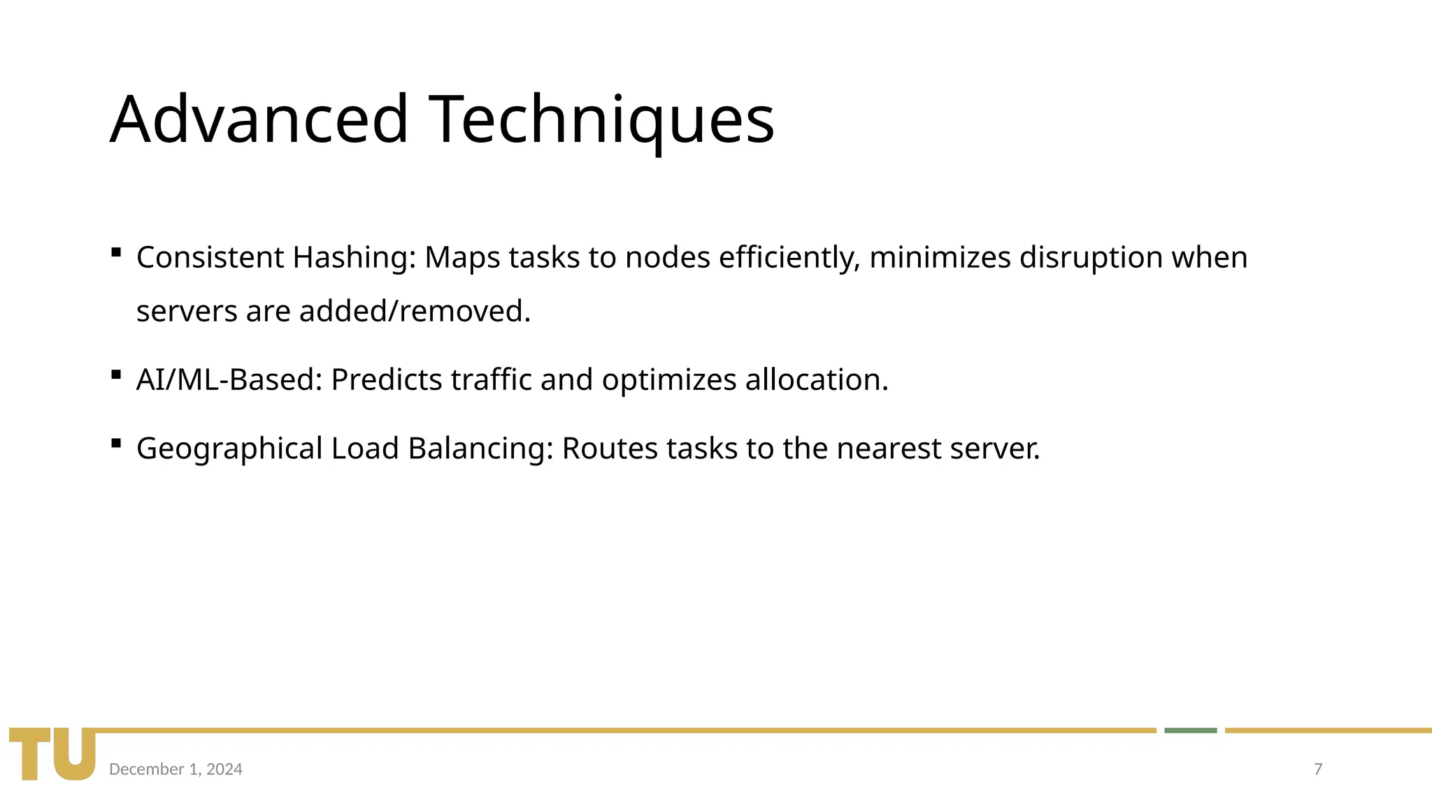 Distributed Systems: Load Balancing Techniques | PPTX