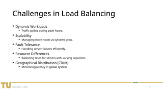 Distributed Systems: Load Balancing Techniques | PPTX