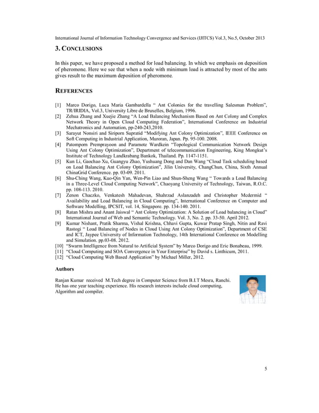Load Balancing Using Ant Colony In Cloud Computing Pdf
