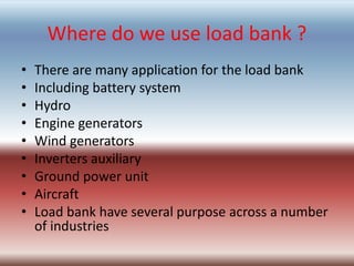 Load bank | PPTX