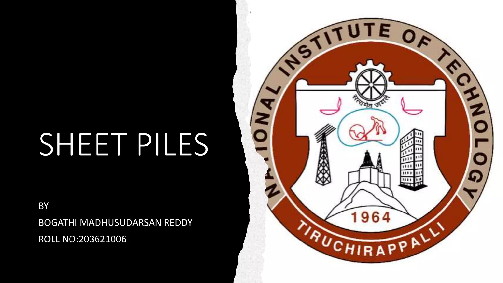Load bearing capacity of sheet piles | PPTX