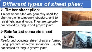 Load bearing capacity of sheet piles | PPTX
