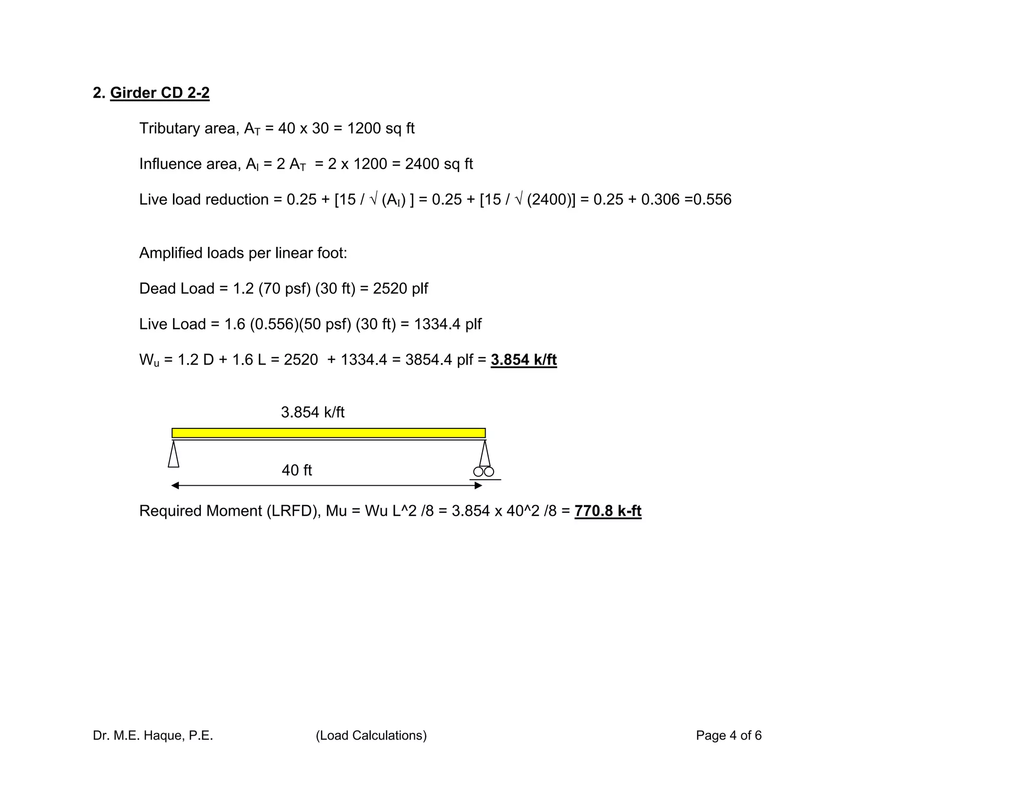 Load calculations | PDF