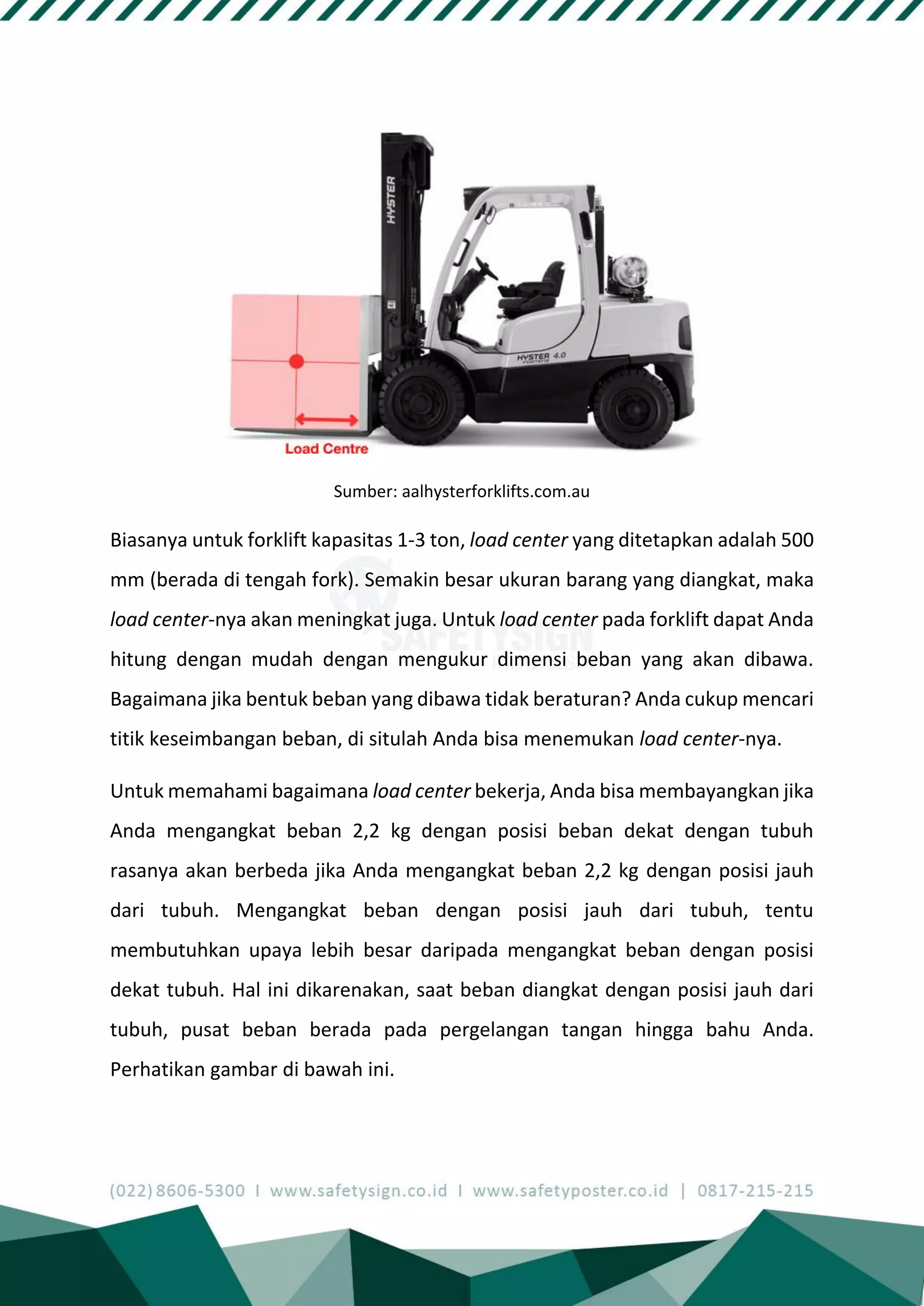 Load capacity dan load center, hal penting yang sering diabaikan saat ...