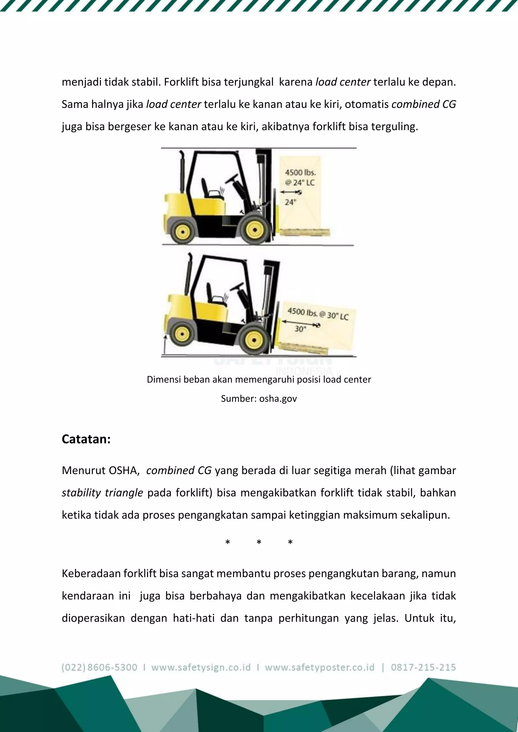 Load capacity dan load center, hal penting yang sering diabaikan saat ...