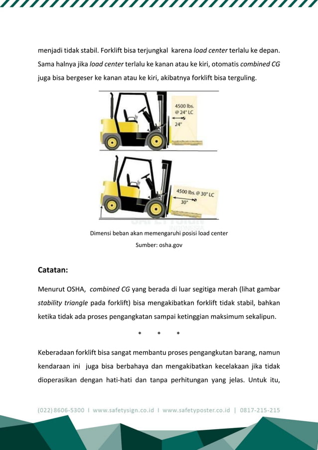 Load capacity dan load center, hal penting yang sering diabaikan saat ...