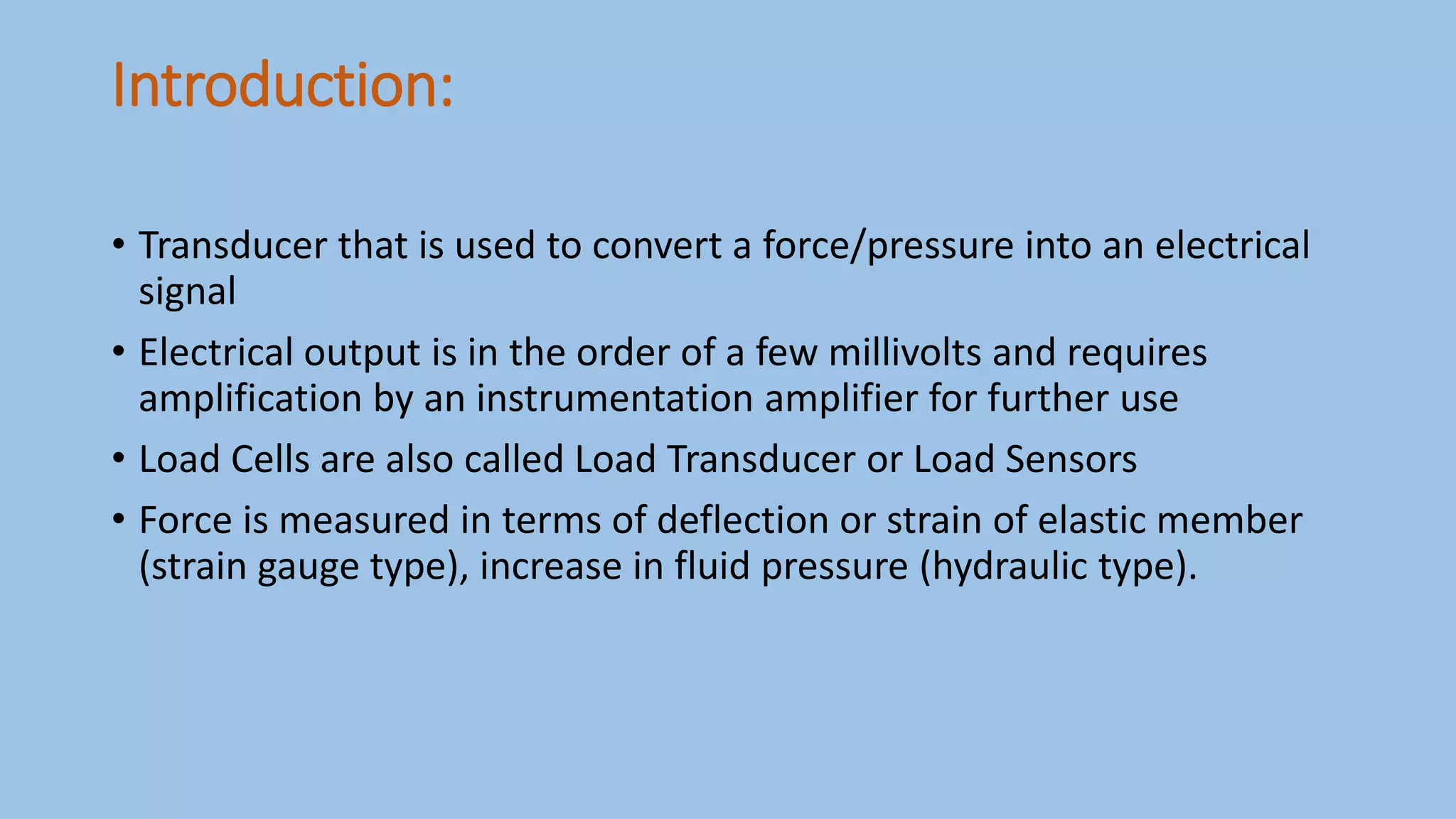 Load cell presentation ppt | PPTX