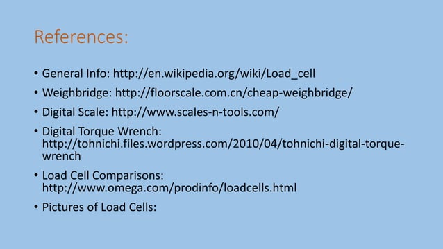 Load cell presentation ppt | PPTX | Physics | Science