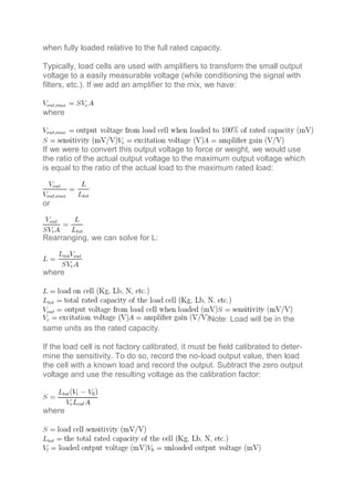 Load Cell Frequently Asked Questions | PDF | Science