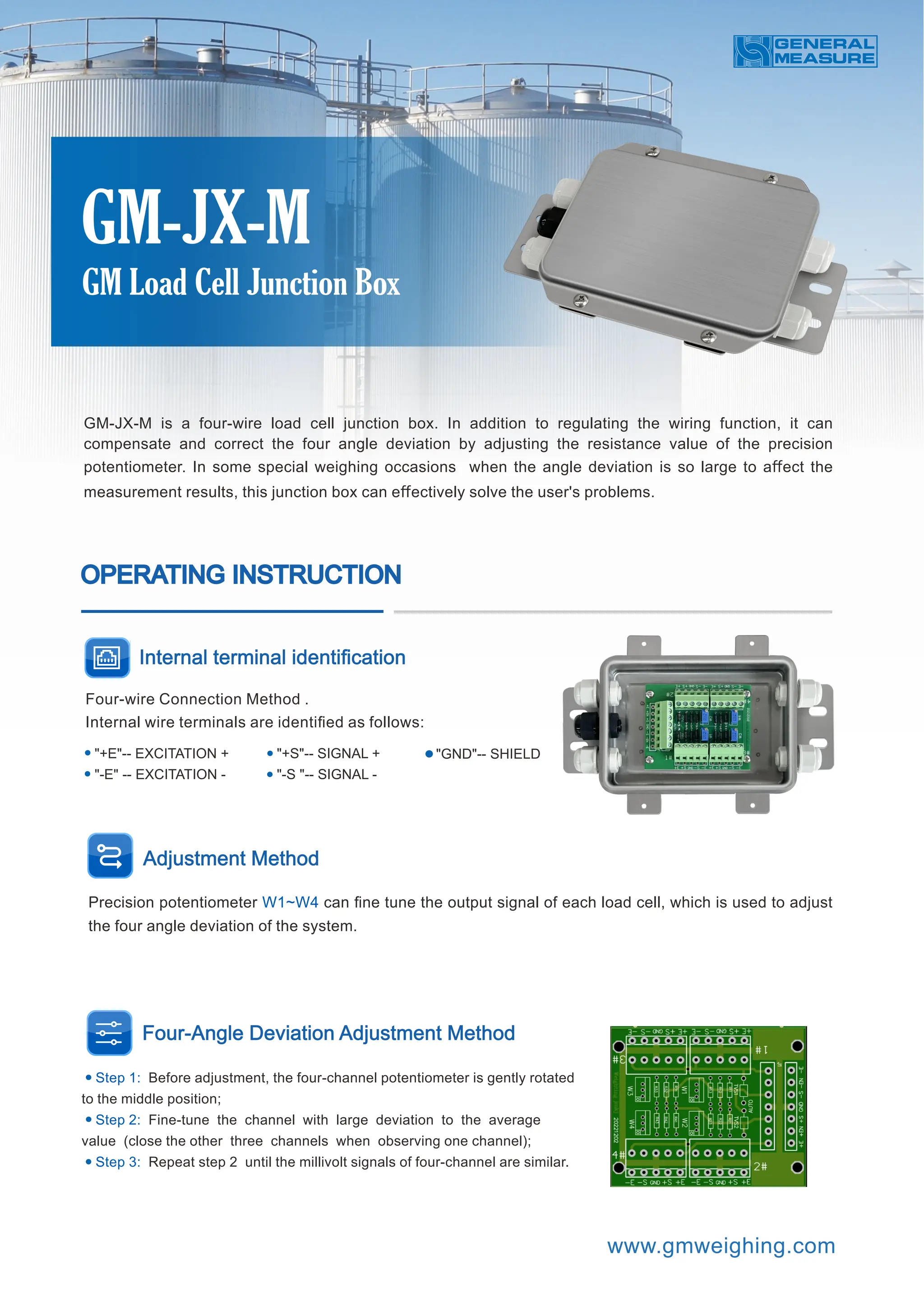 Four-wire Load Cell Junction Box GM-JX-M.pdf | Science
