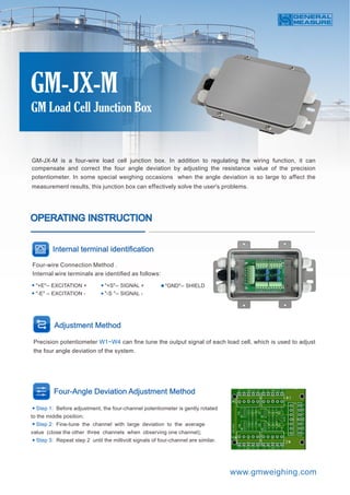 Four-wire Load Cell Junction Box GM-JX-M.pdf | Science