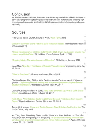 Load Cells and Force Sensors in Robotics | PDF