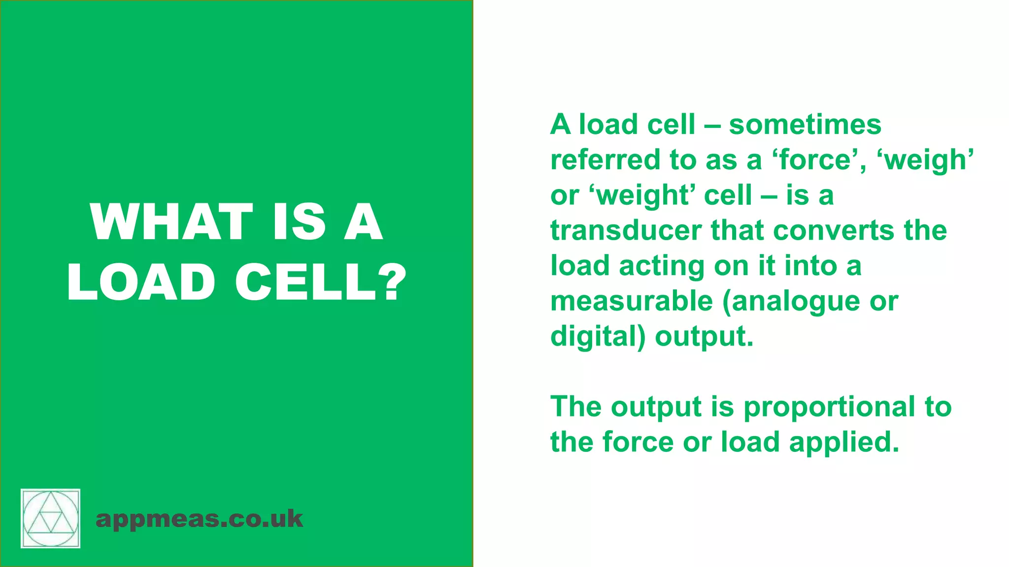 Load Cells Explained | PPTX | Physics | Science