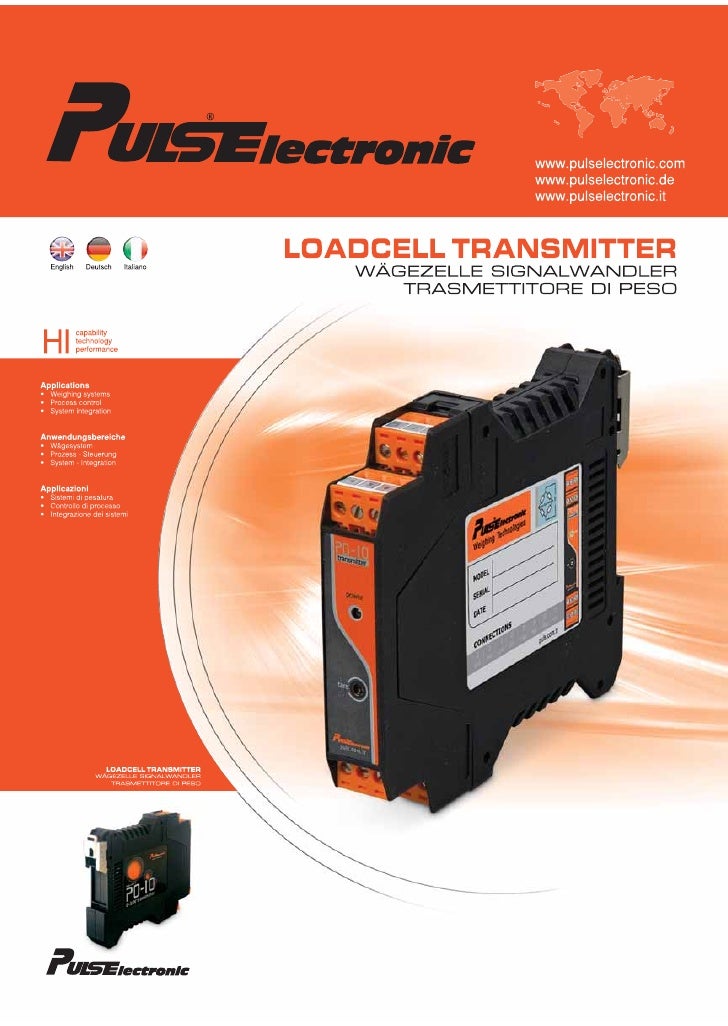 P0-10 Loadcell Transmitter Catalog
