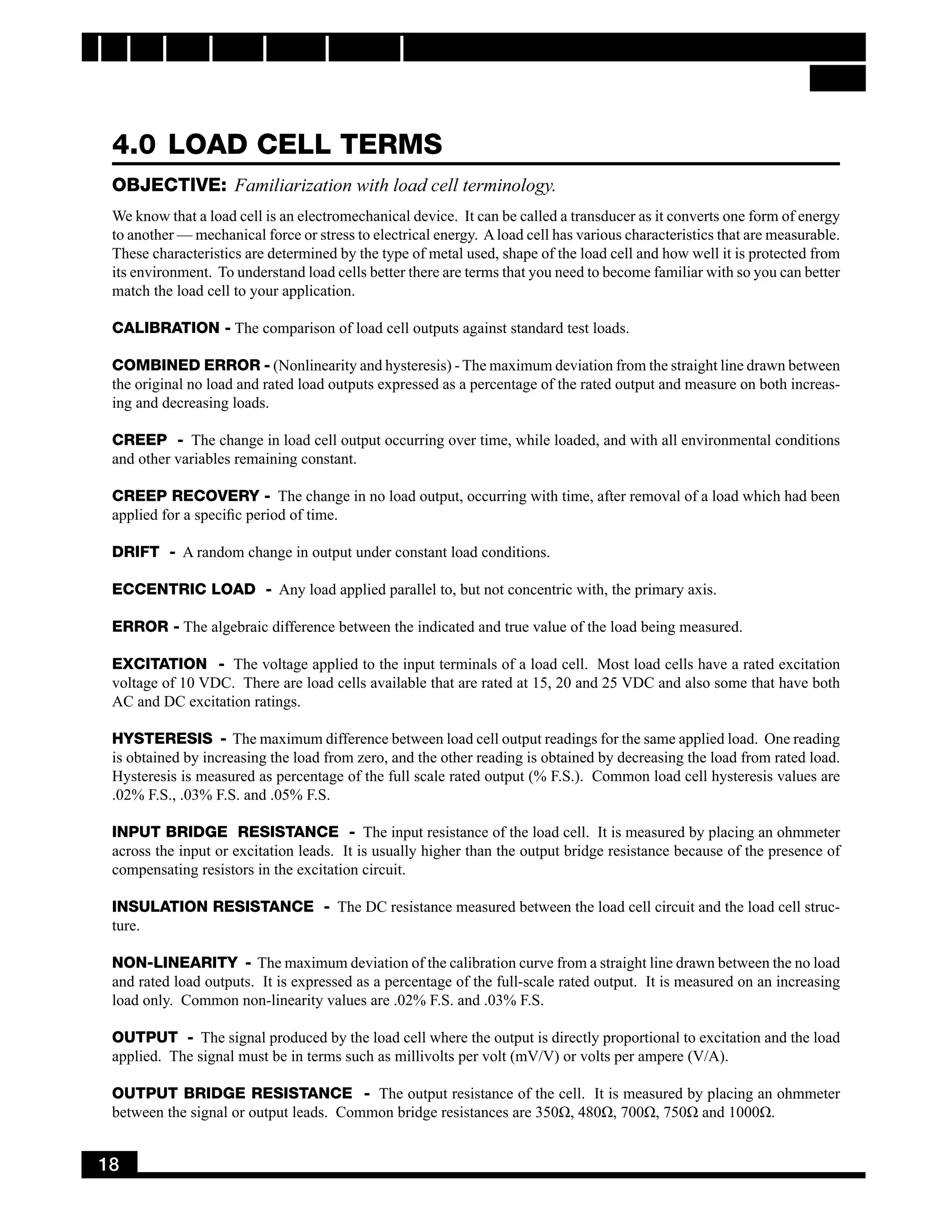 Loadcell troubleshooting | PDF