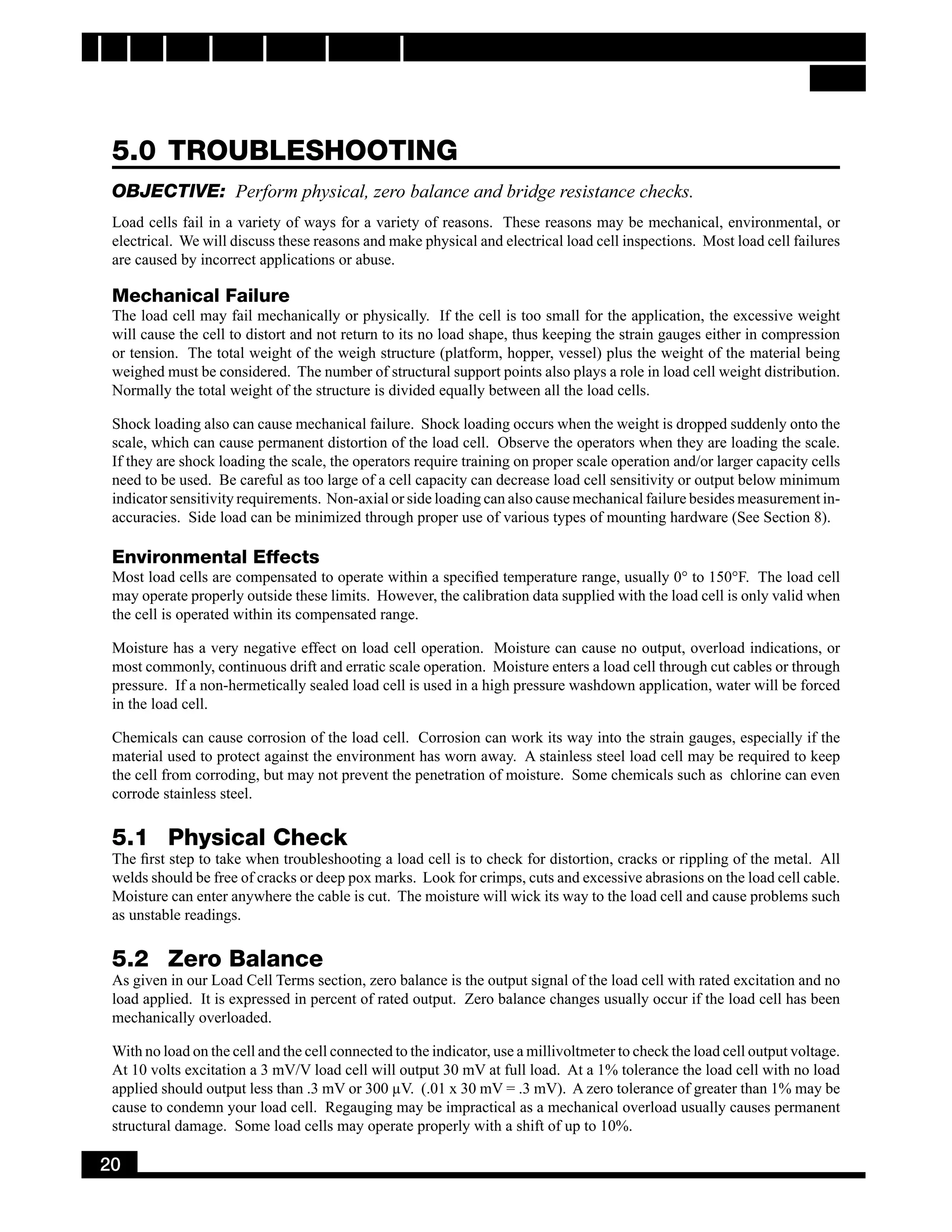 Loadcell Troubleshooting Pdf