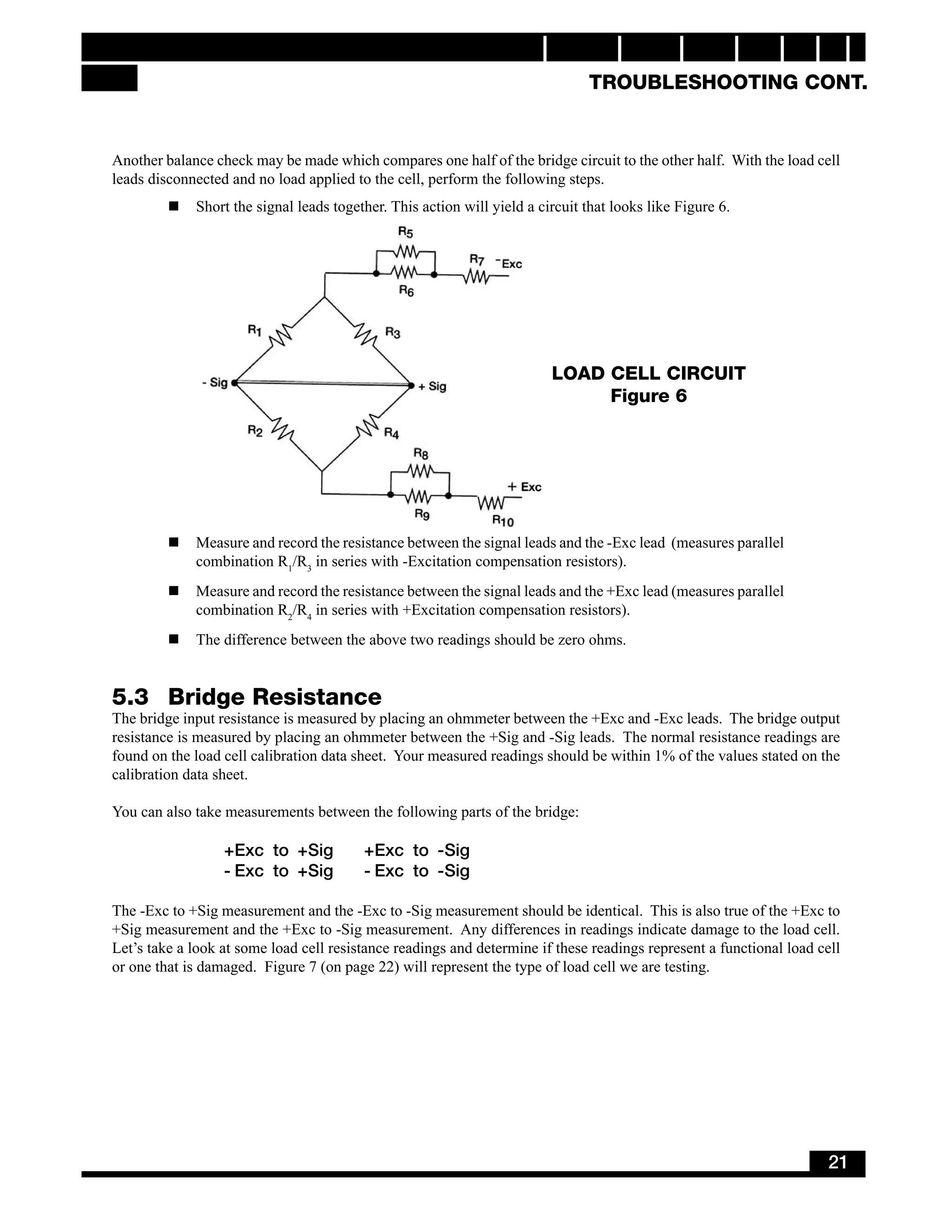 Loadcell troubleshooting | PDF