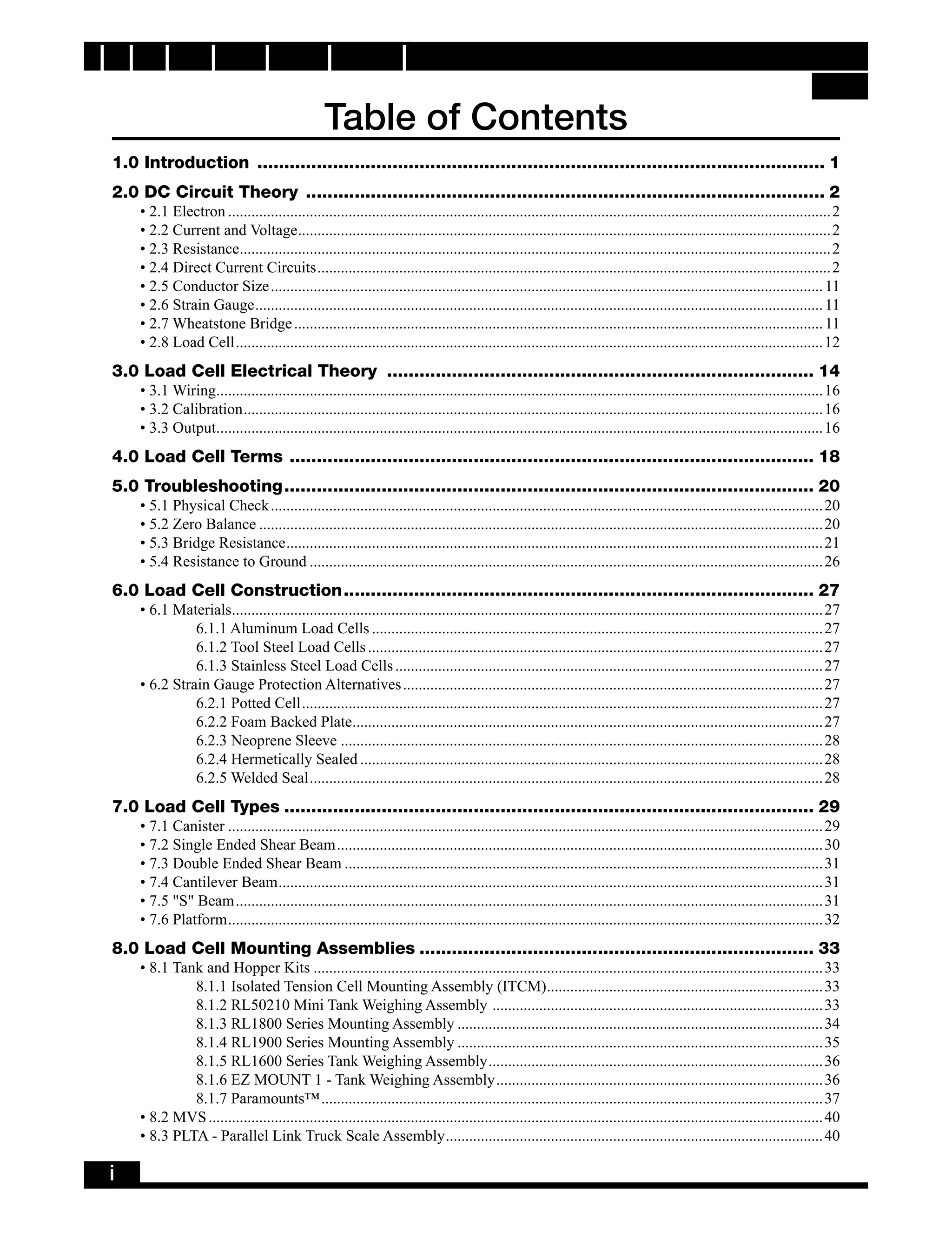 Loadcell troubleshooting | PDF