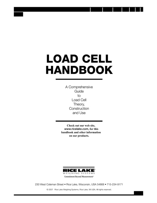 Loadcell troubleshooting | PDF