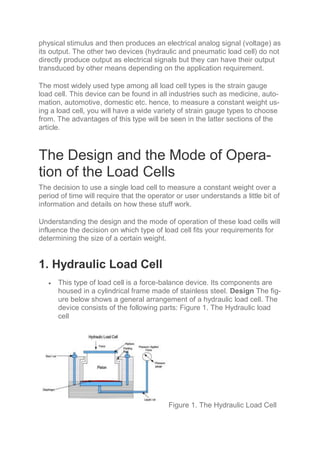 All About Load Cell Weight | PDF