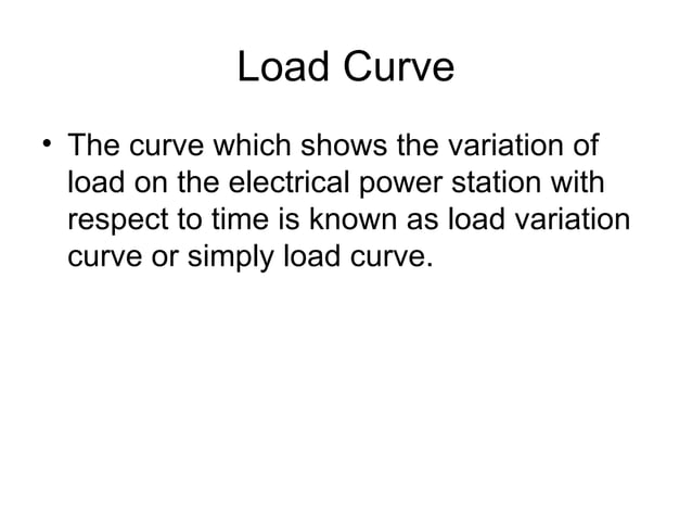 Load curve | PPT