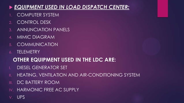 Load dispatch center | PPTX | Logistics | Business