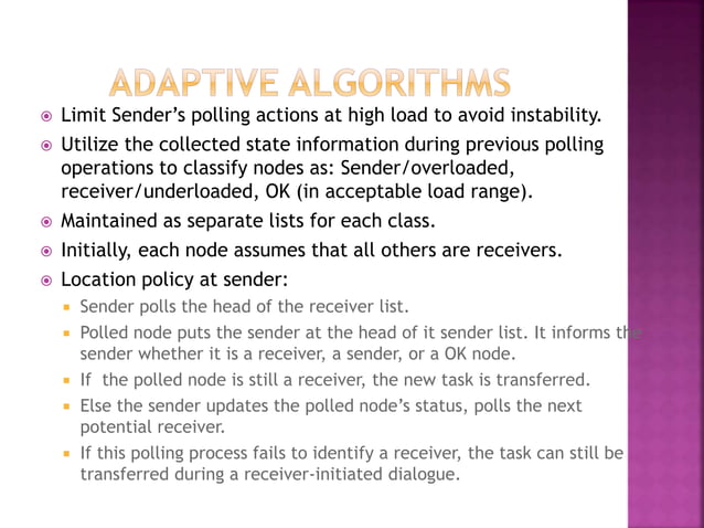 Types Of Load Distributing Algorithm In Distributed System 