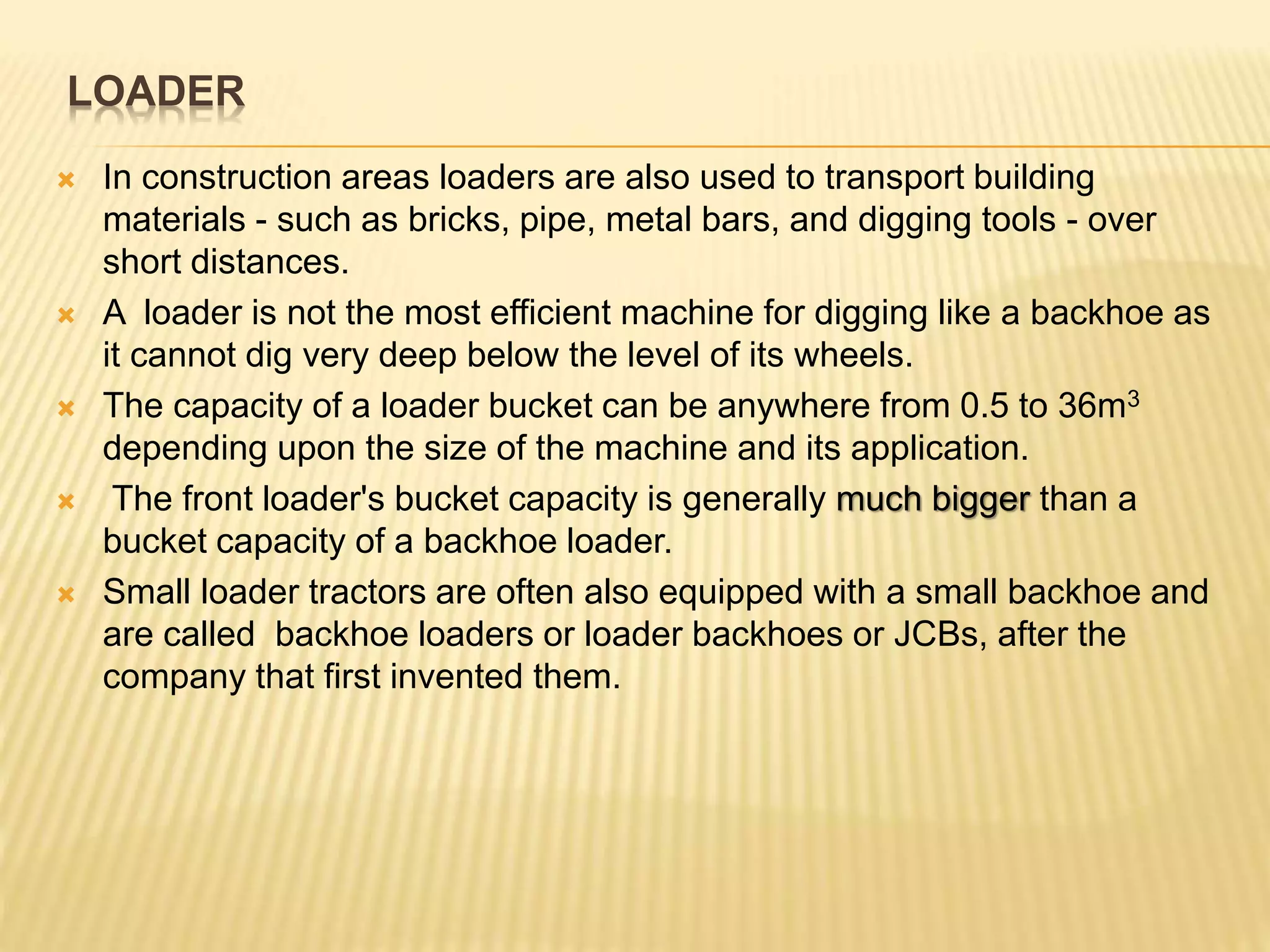 Loaders in Construction | PPTX