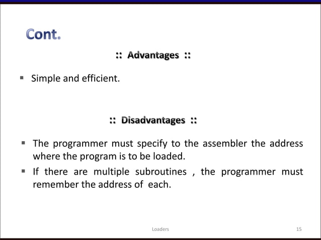 Loaders ( system programming ) | PPTX
