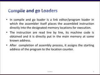 Loaders ( system programming ) | PPTX