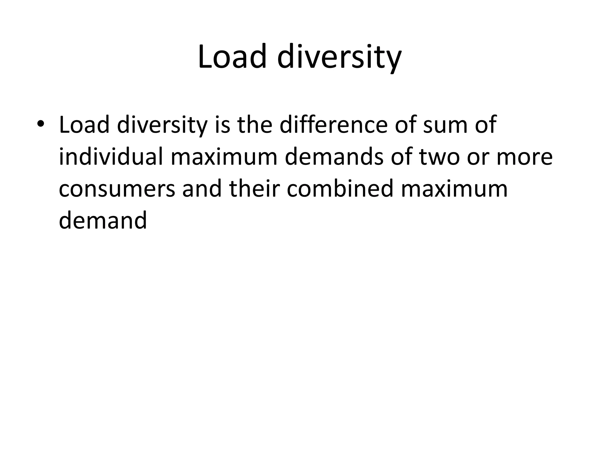 Load factor and demand factor | PPTX