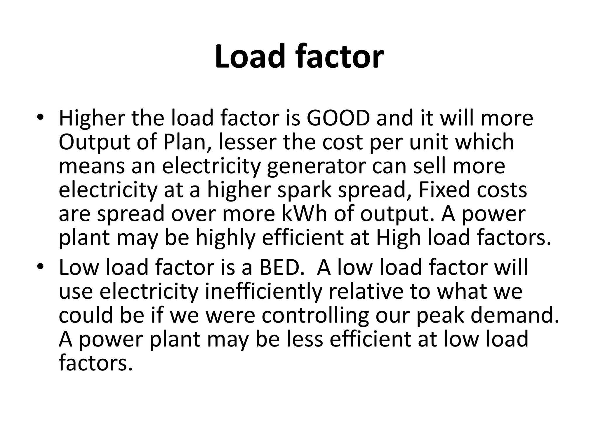 Load factor and demand factor | PPTX