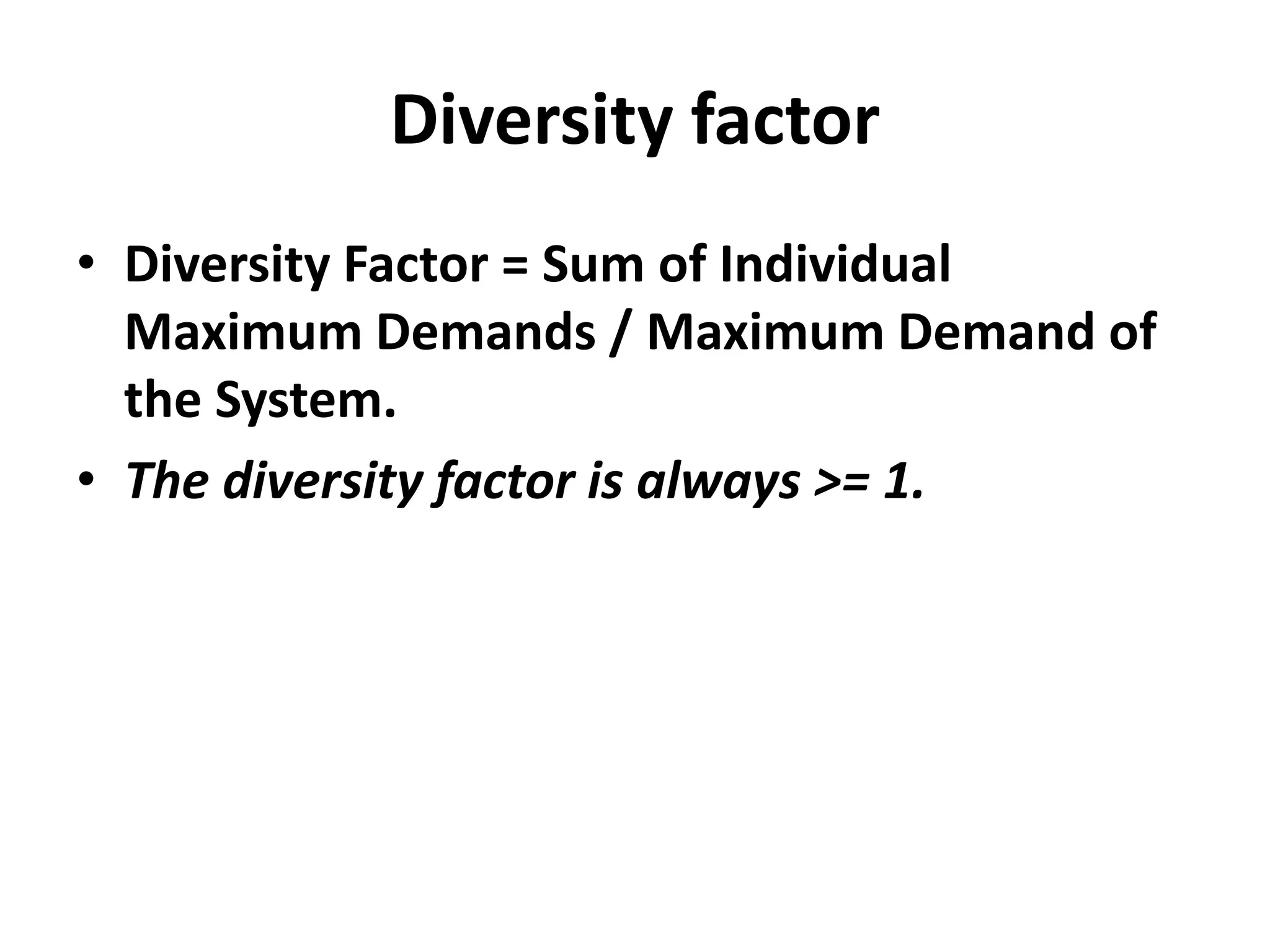 Load factor and demand factor | PPTX