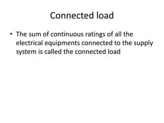 Load factor and demand factor | PPTX