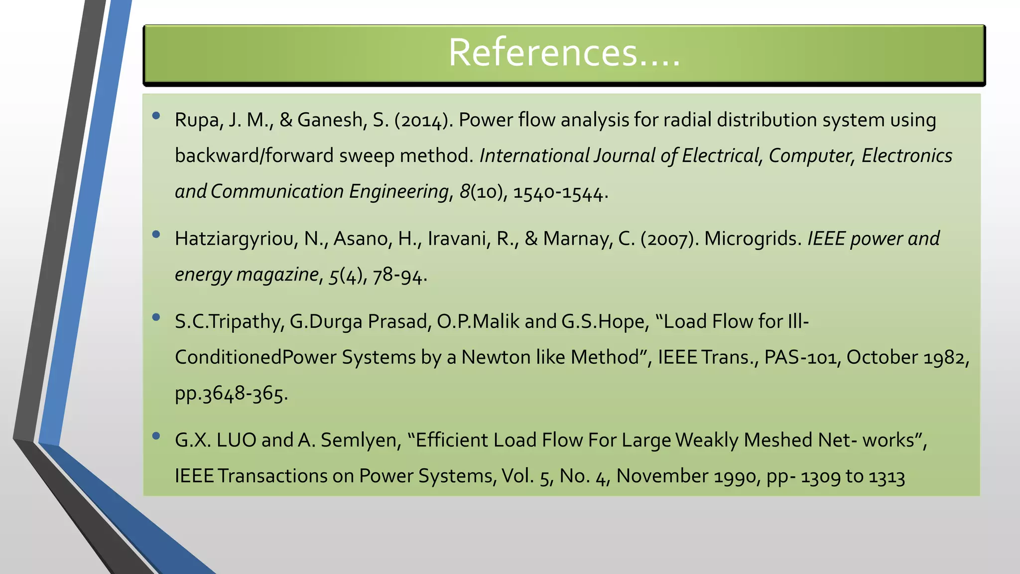 Load flow analysis of radial distribution system | PDF | Physics | Science