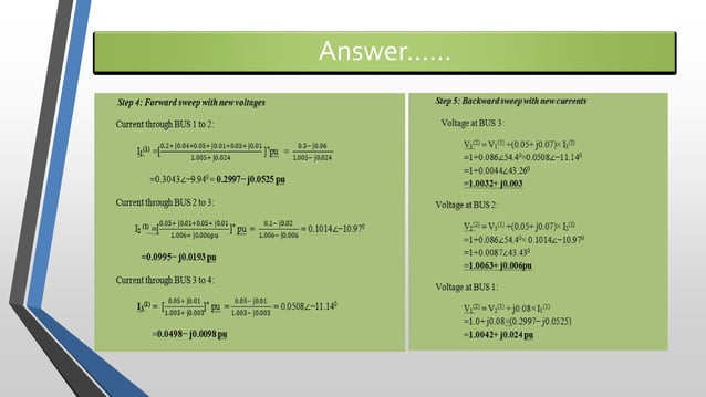Load flow analysis of radial distribution system | PDF | Physics | Science