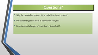 Load flow analysis of radial distribution system | PDF