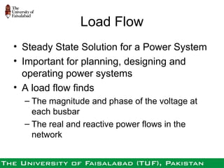 Load Flow Analysis for electricity purpose | PPT