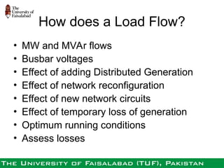 Load Flow Analysis for electricity purpose | PPT