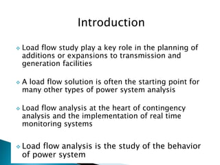 Load flow analysis of 132 kv substation using etap | PPTX