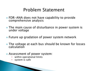 Load flow analysis of 132 kv substation using etap | PPTX
