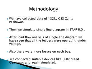 Load flow analysis of 132 kv substation using etap | PPTX