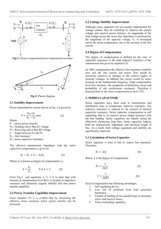 Load flow analysis of transmission network with series compensation | PDF