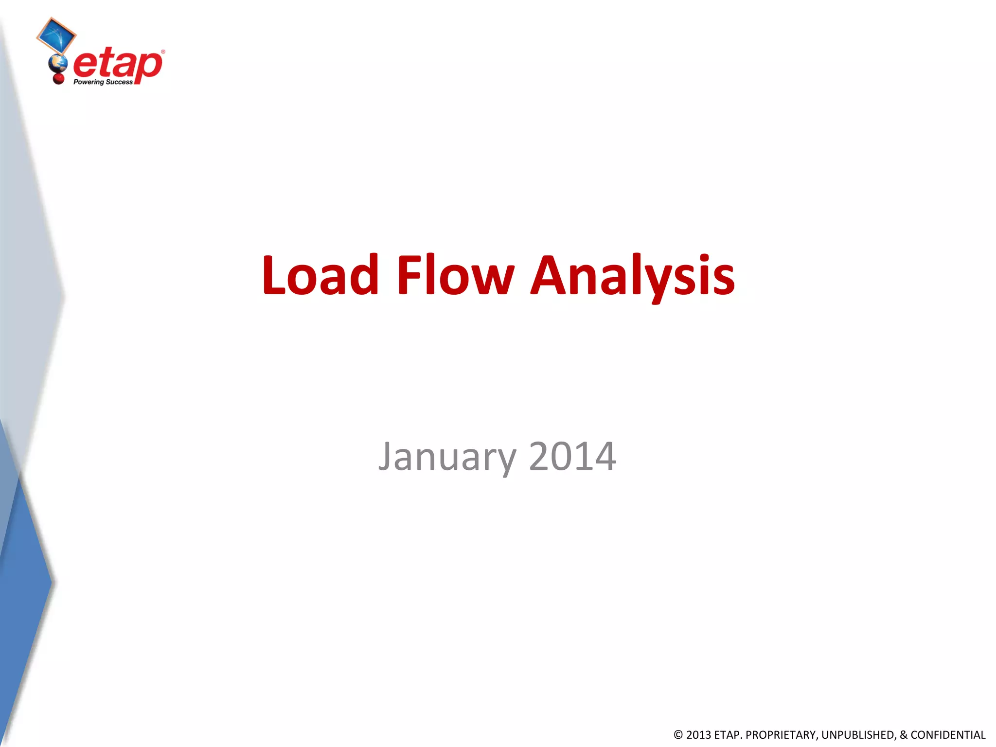 ETAP - Load flow and panel rev2014-1 | PDF