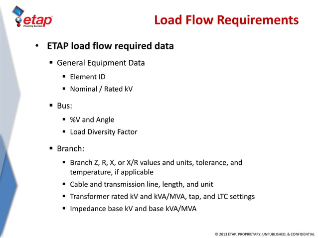 ETAP - Load flow and panel rev2014-1 | PDF