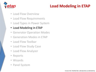 ETAP - Load flow and panel rev2014-1 | PDF