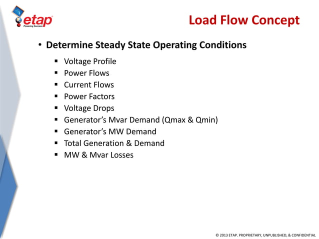ETAP - Load flow and panel rev2014-1 | PDF