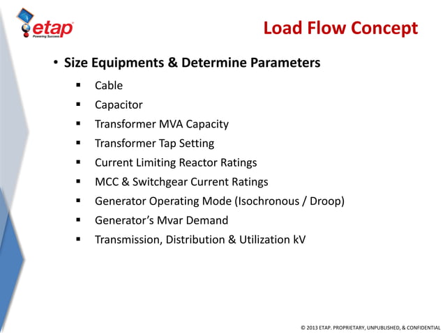 ETAP - Load flow and panel rev2014-1 | PDF