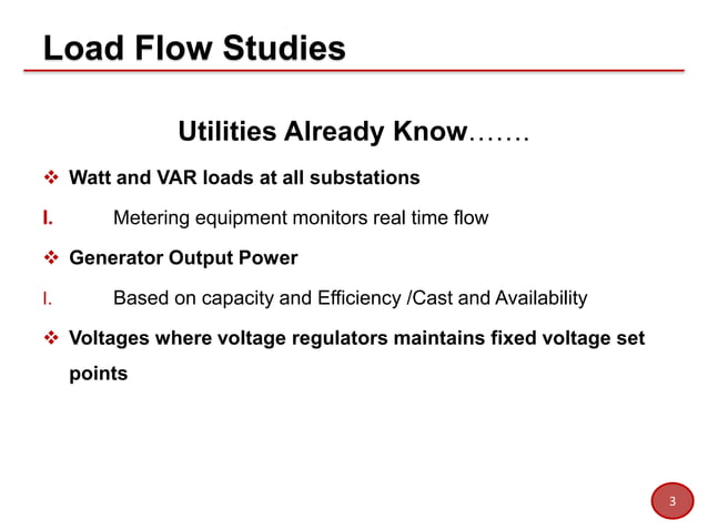 Load Flow Studies.pptx | Home Utilities | Personal Finance