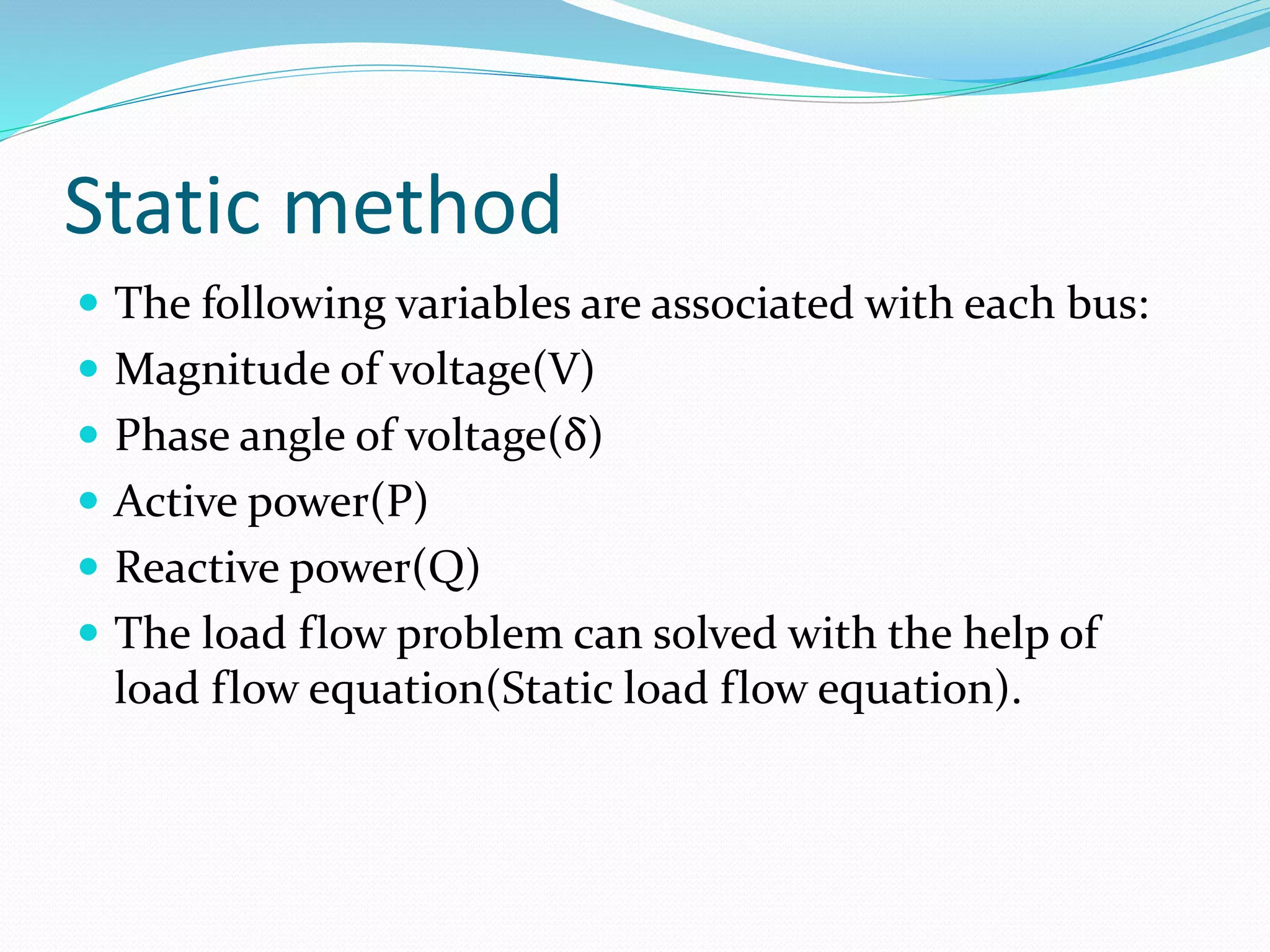 Load flow study | PPTX